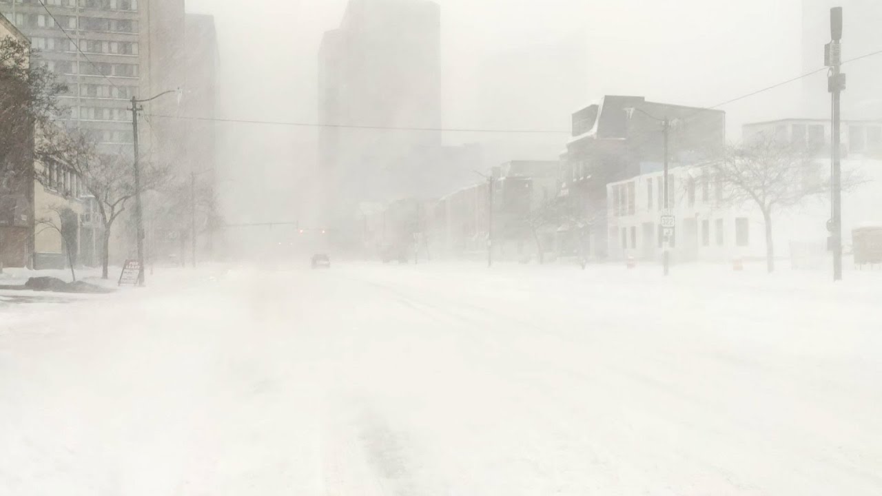Winter snow storm 26° a.m. Cleveland,OH walk MLK Day Jan,17 - YouTube