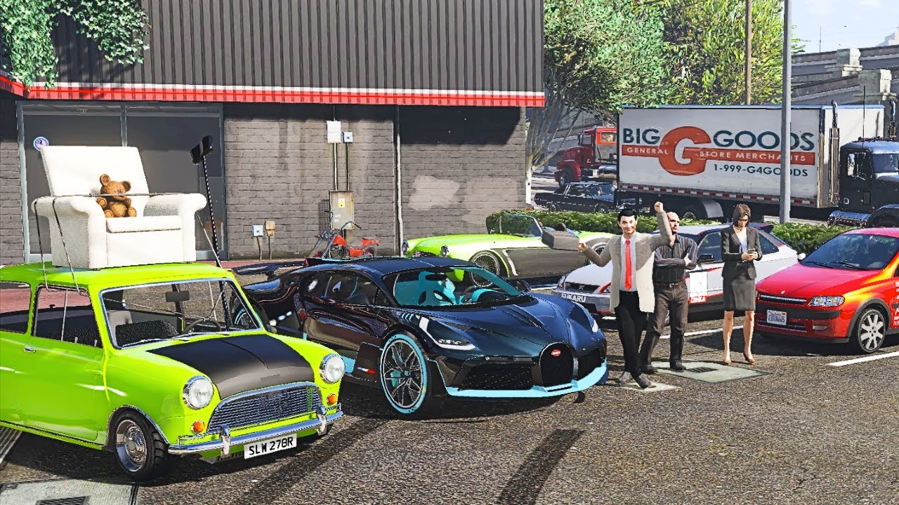 Mr Bean Buying Bugatti Divo | GTA V Machinima Production - YouTube