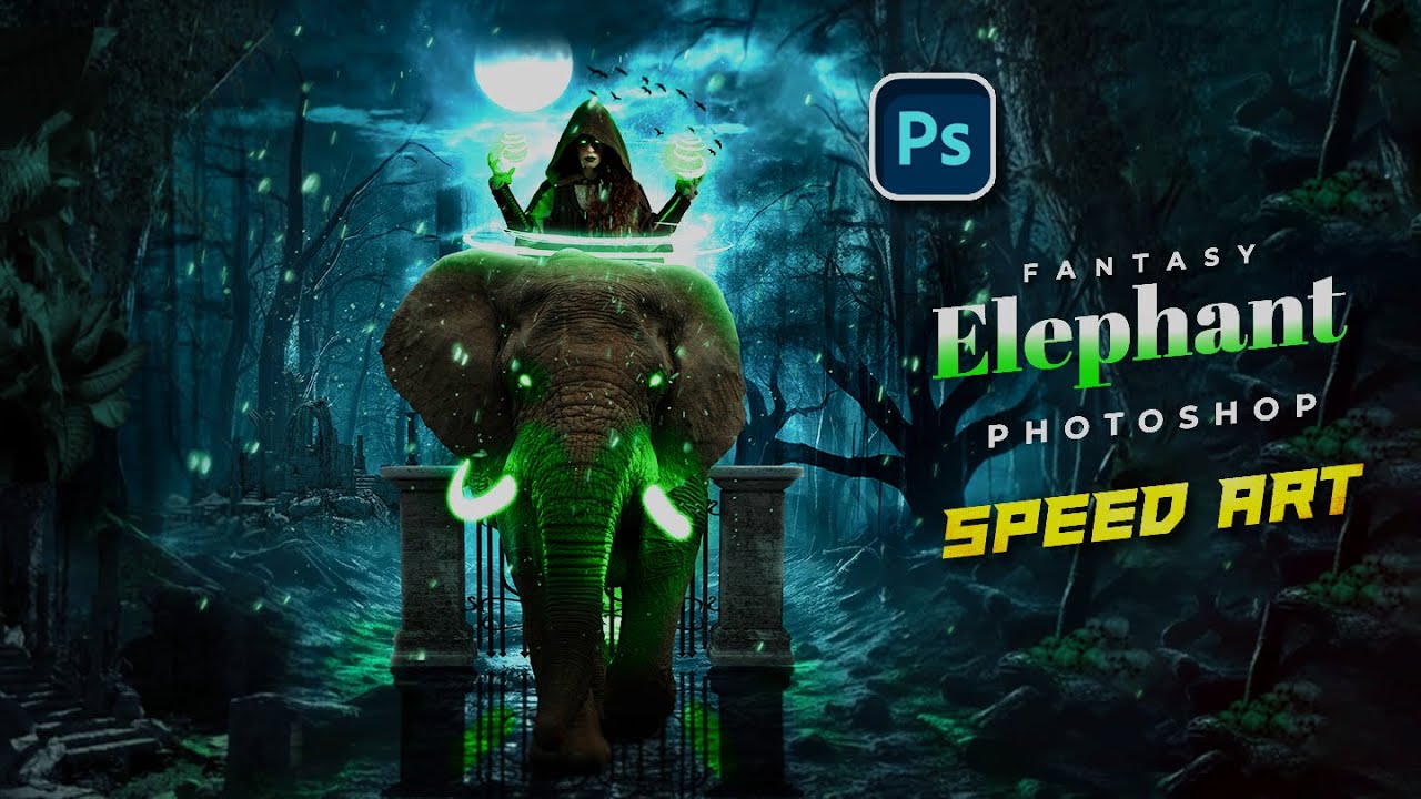 Fanatasy Elephant Photo Manipulation Speed Art | Photoshop - YouTube