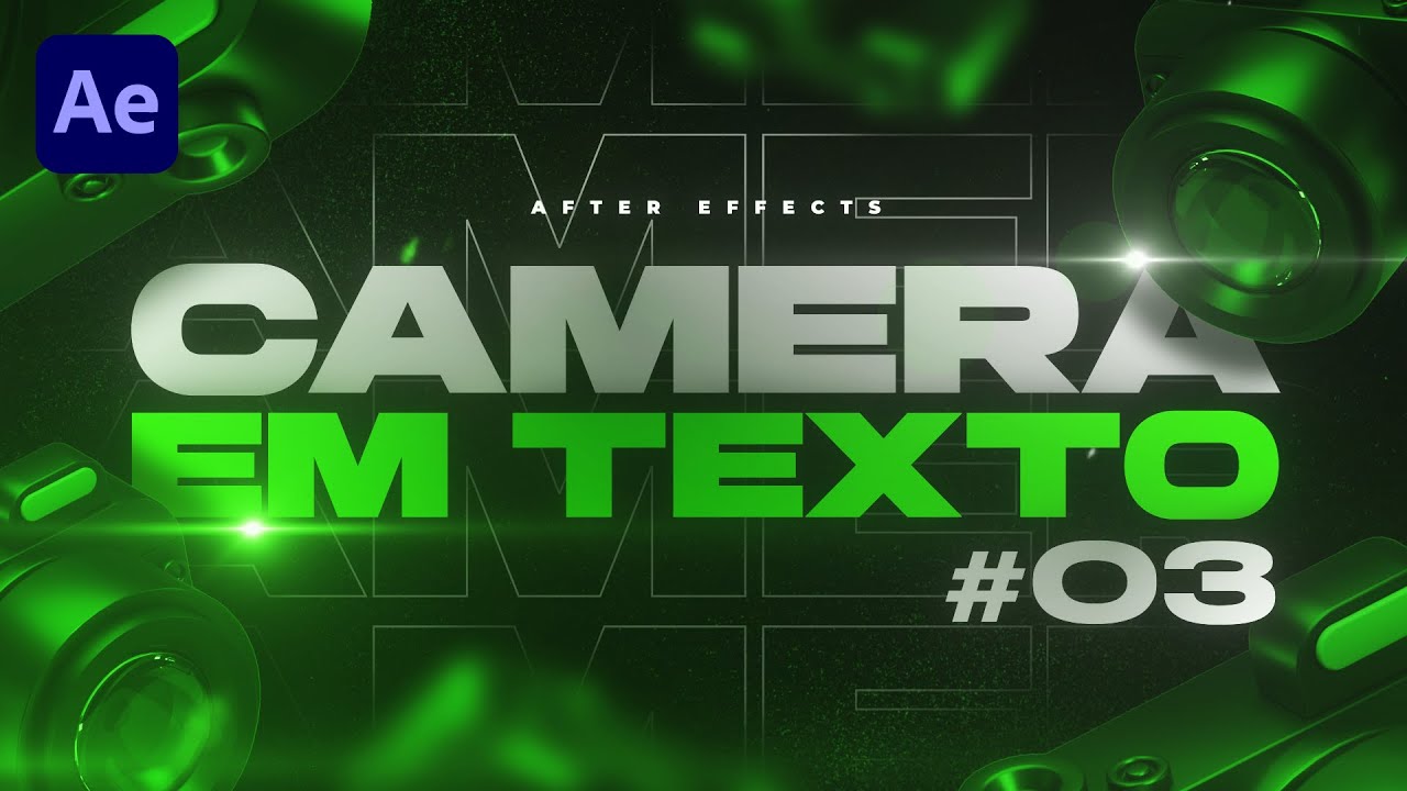 MOVIMENTAÇÃO DE CÂMERA EM TEXTO #03 (AFTER EFFECTS) - YouTube