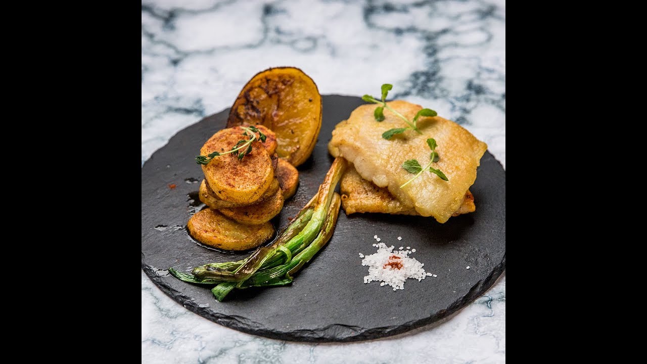 Fried Cod with Roasted Chili Potatoes - YouTube