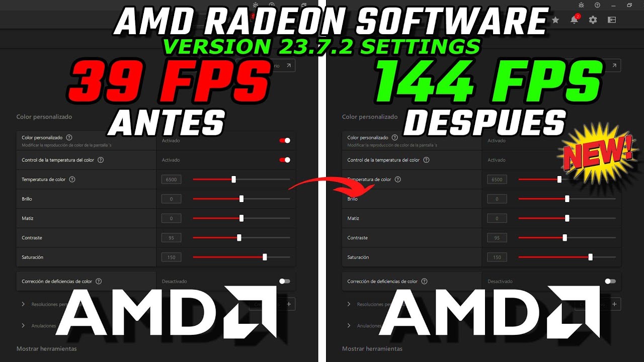 AMD Radeon MEJOR configuración para juegos y rendimiento (2023) - YouTube
