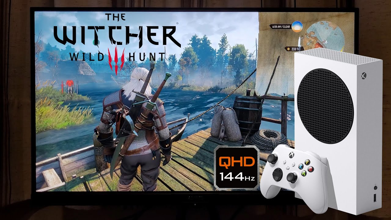 XBOX SERIES S THE WITCHER 3 POV GAMEPLAY TEST - 1440P MONITOR - YouTube