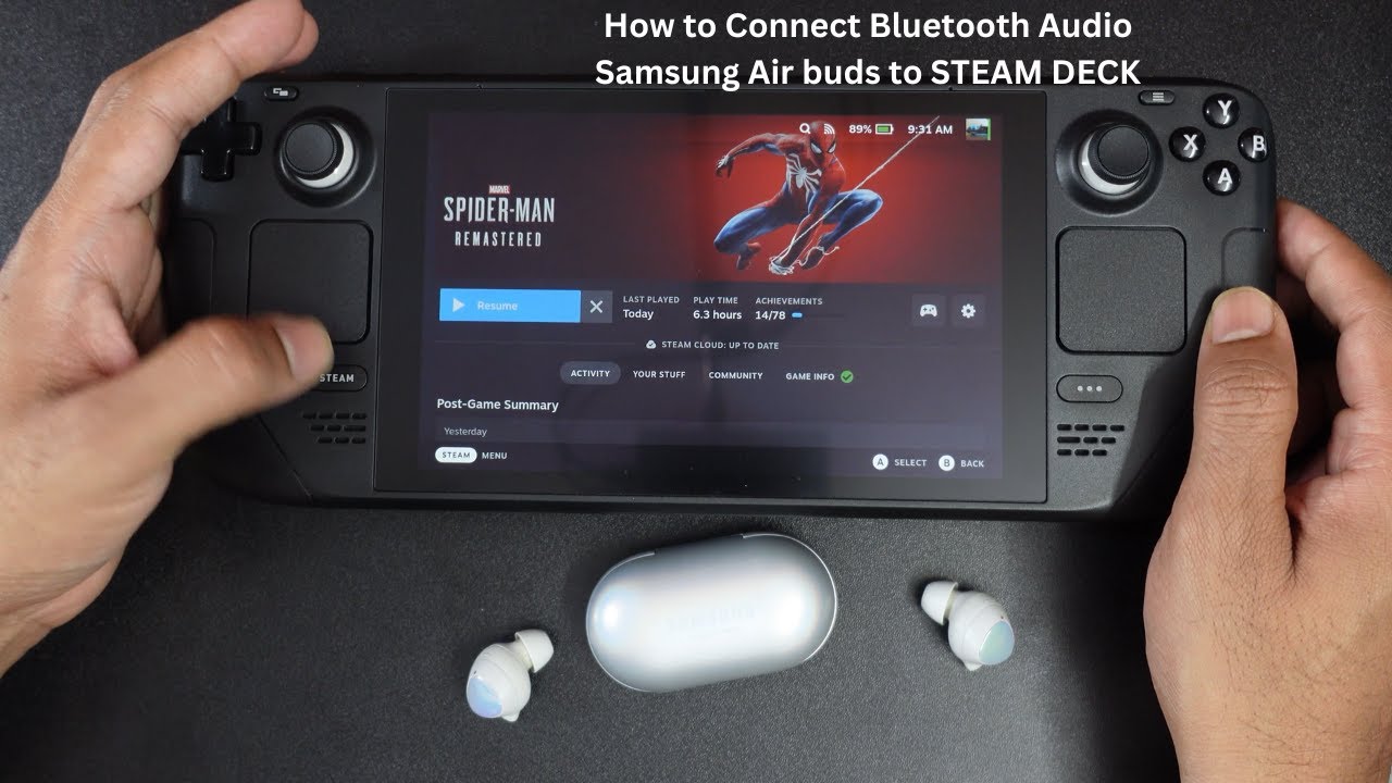How to Connect Bluetooth Audio Samsung Air buds to STEAM DECK - YouTube