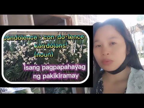 PAANO IPAHAYAG ANG PAKIKIRAMAY IN ENGLISH/HOW TO EXPRESS CONDOLENCES IN ...