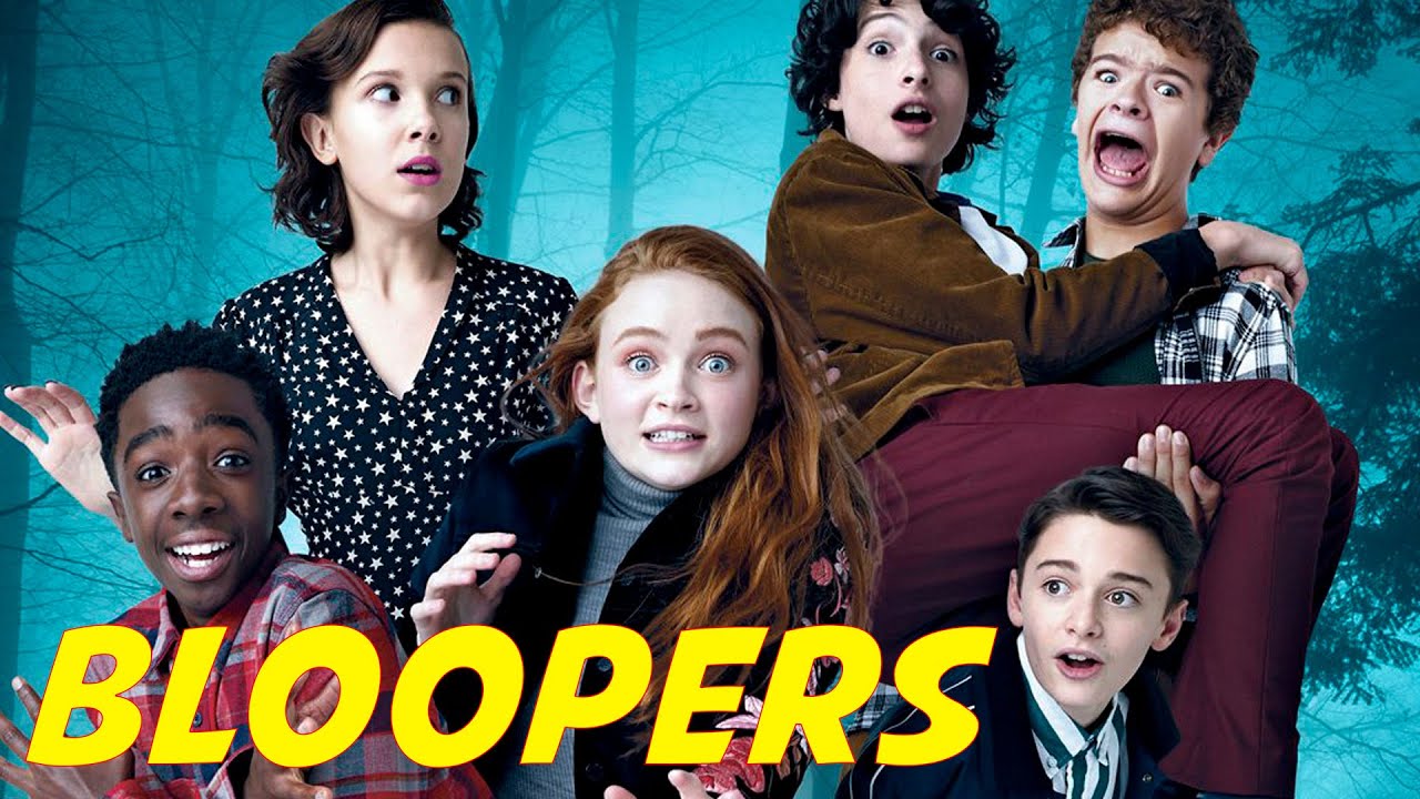 Stranger things Funniest Bloopers Dancing - YouTube