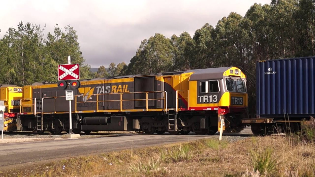 Tas Rail Freight Train at Dawson Siding Road Dulverton or (Latrobe ...