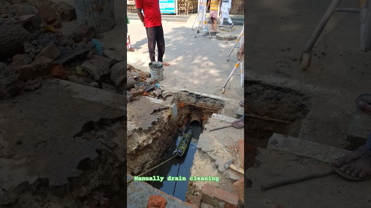 Manually Drainage system cleaning at home - YouTube