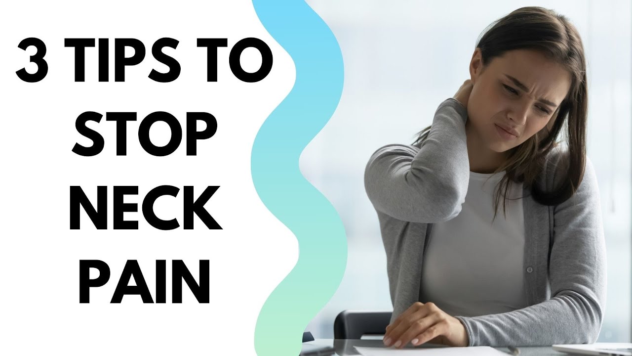 3 Tips to STOP chronic neck pain. Relief exercises for cervical ...