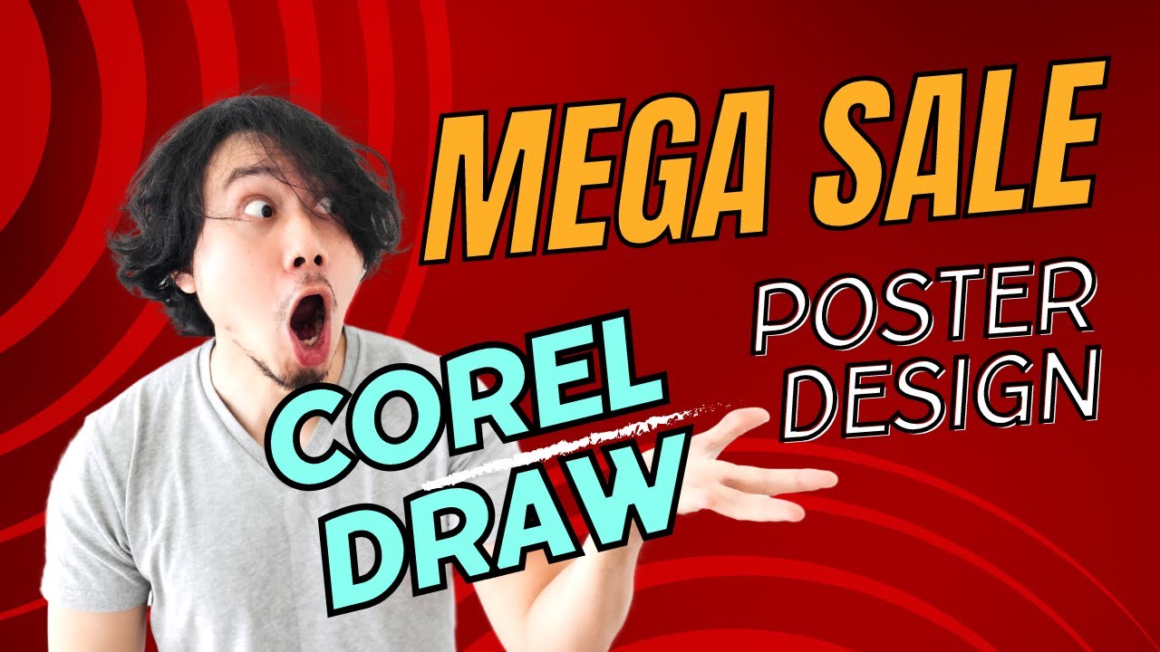 How to Design a Mega Sale Poster in CorelDRAW - YouTube