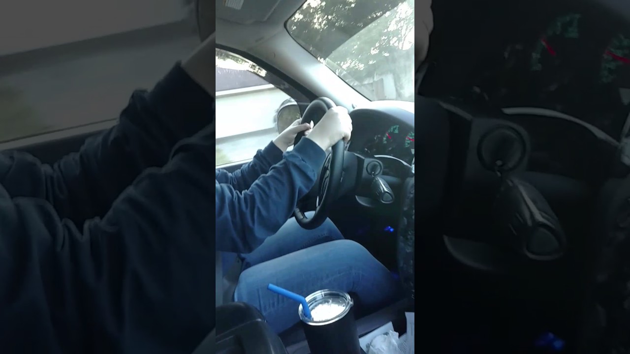 Hailey bug first time driving - YouTube