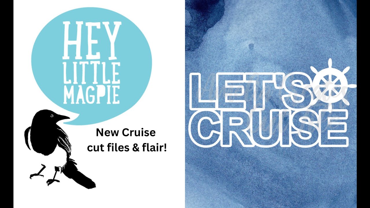 A very quick show of our new cruise cut files and canvas flair sets ...