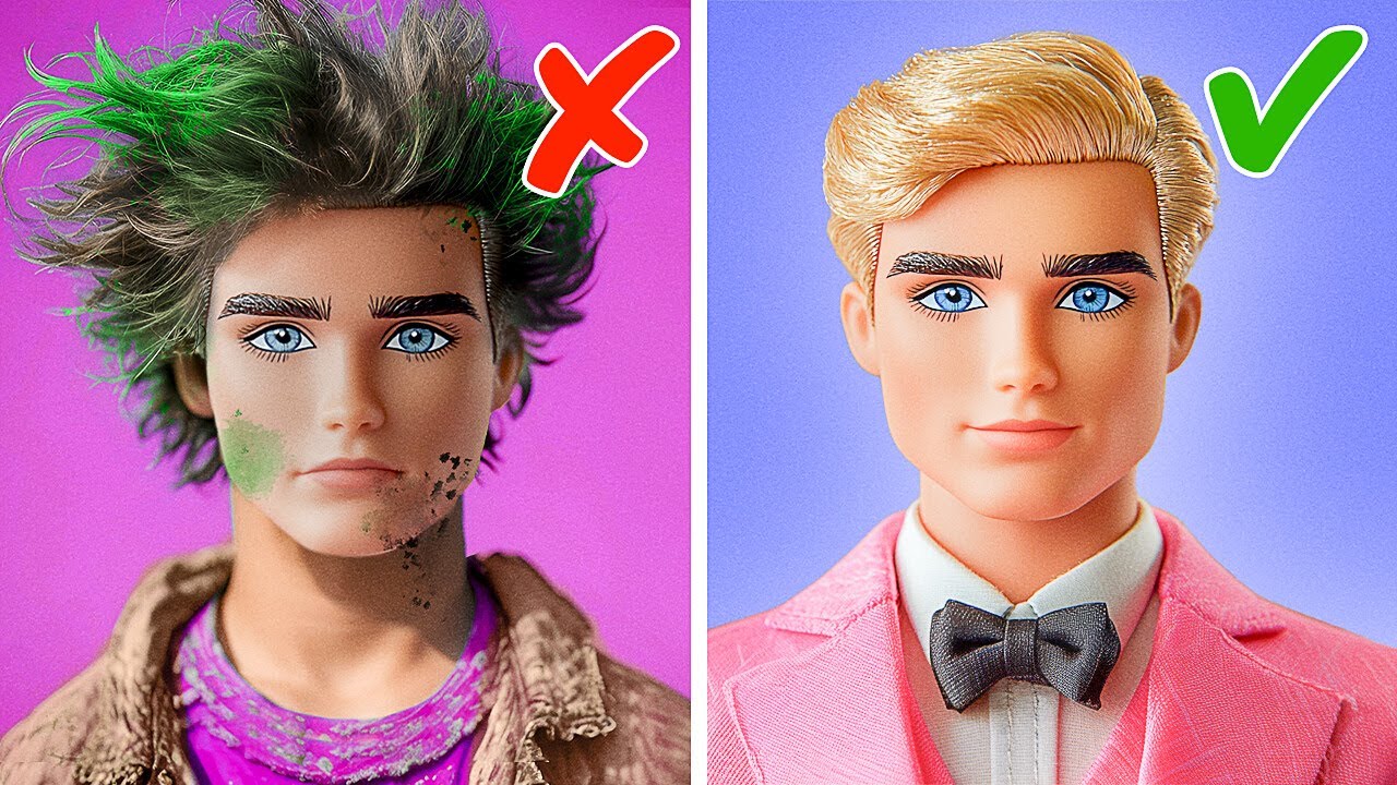 From Homeless Ken to Handsome Ken 🧢🔥Doll Gadgets & DIY Upgrades for ...