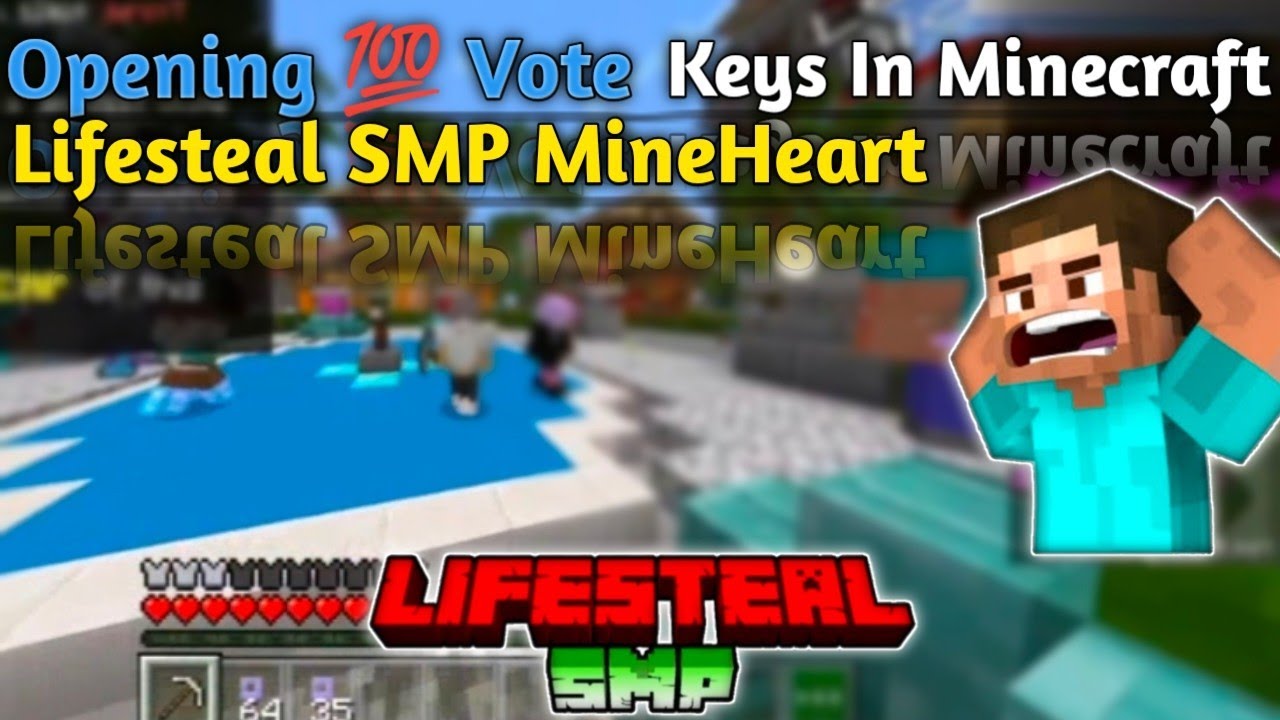 Opening 100 Vote Keys In MineHeart Minecraft Lifesteal SMP - YouTube