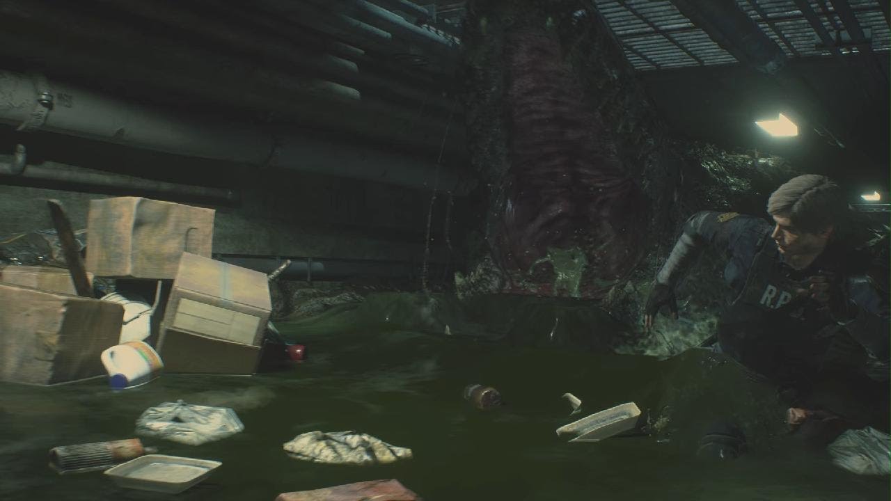 RESIDENT EVIL 2 - Sewer Gator - YouTube
