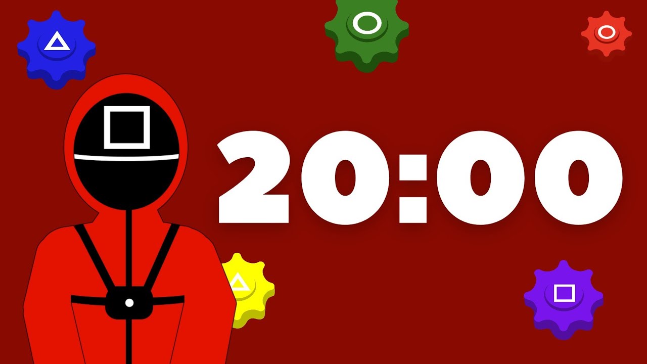 20 Minute Squid Game Countdown Timer | Pink Guard Theme | Nixstar ...