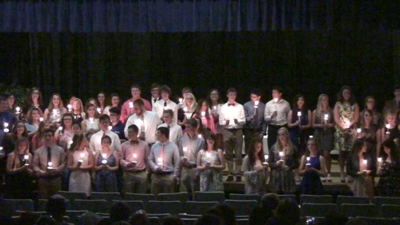 National Honor Society - Candle Ceremony - 5/22/2016 - YouTube