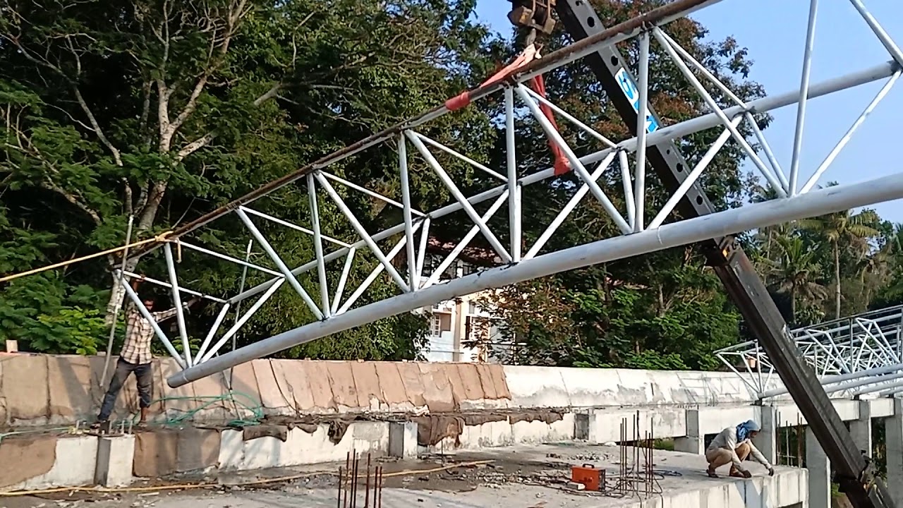 Roof Truss 30M Span Specialised Structure - YouTube
