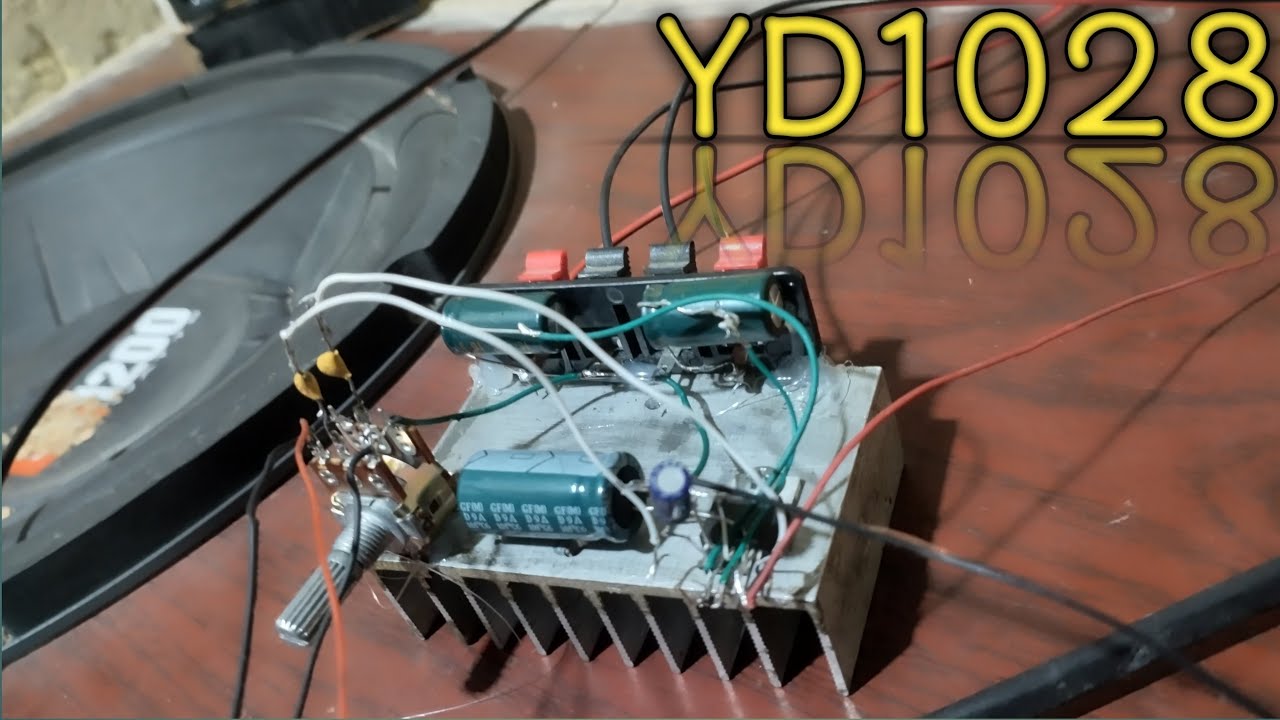 How to Make Homemade Stereo Car Audio.Powerfull Amplifier using YD1028 ...