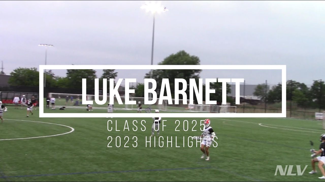 Luke Barnett (2025) 2023 Lacrosse Goalie Highlights - YouTube
