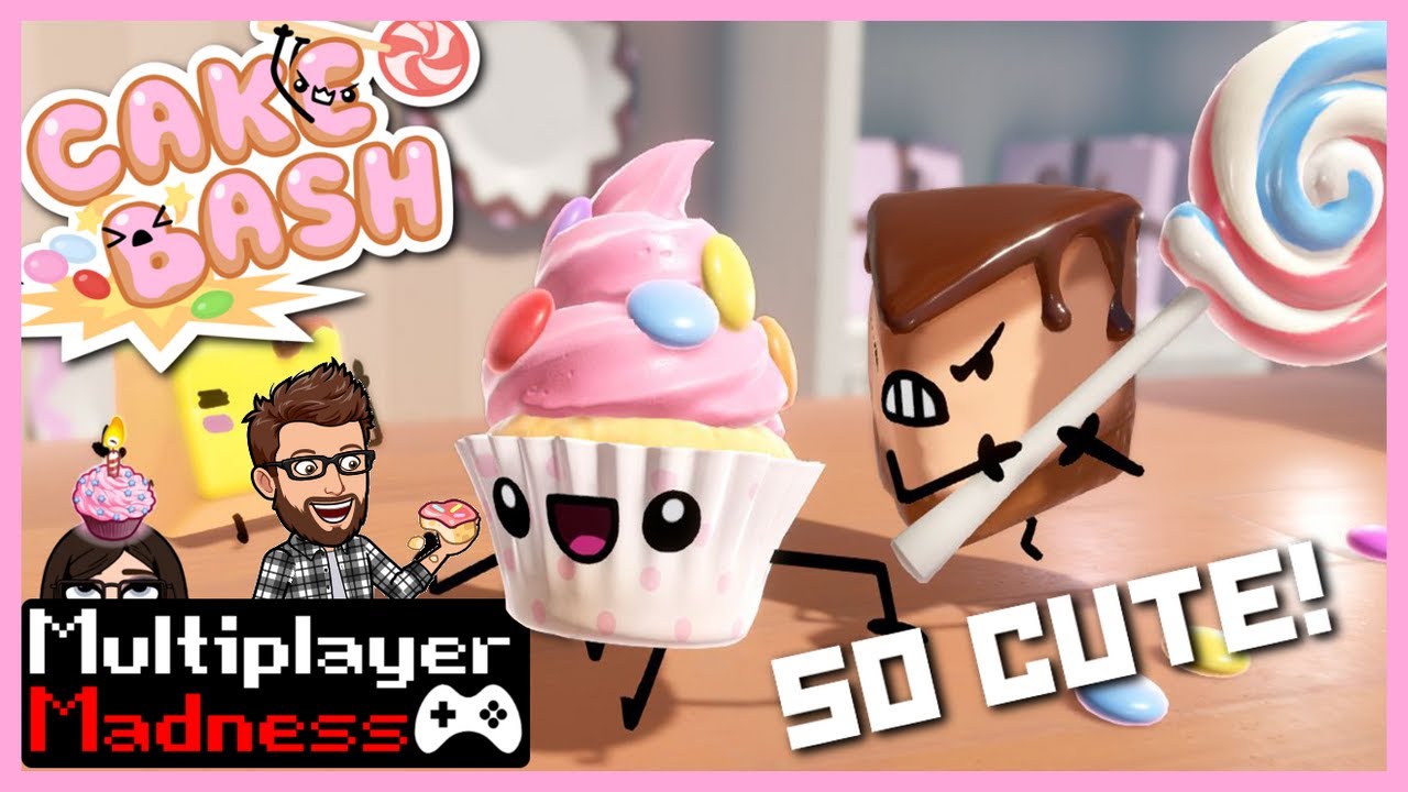 CAKE BASH ( 4 Player Gameplay) - GATEAU ROYALE!!! - Multiplayer Madness ...