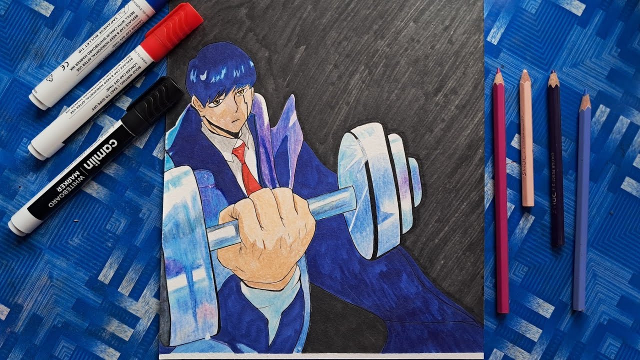 Drawing Mash Burnedead | Mashle: Magic and Muscles | Step by Step - YouTube