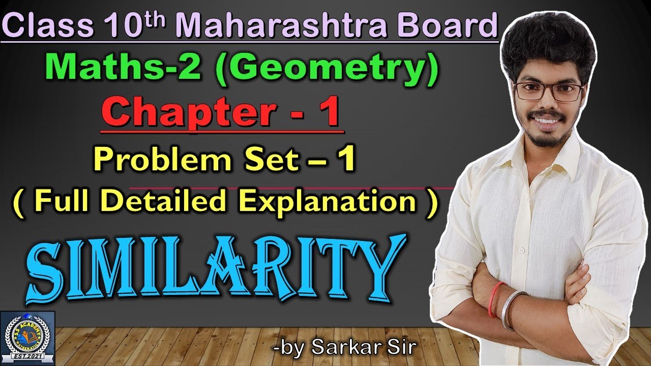 10th | Maths-2 | Geometry | problem set 1 | SIMILARITY | Full detailed ...