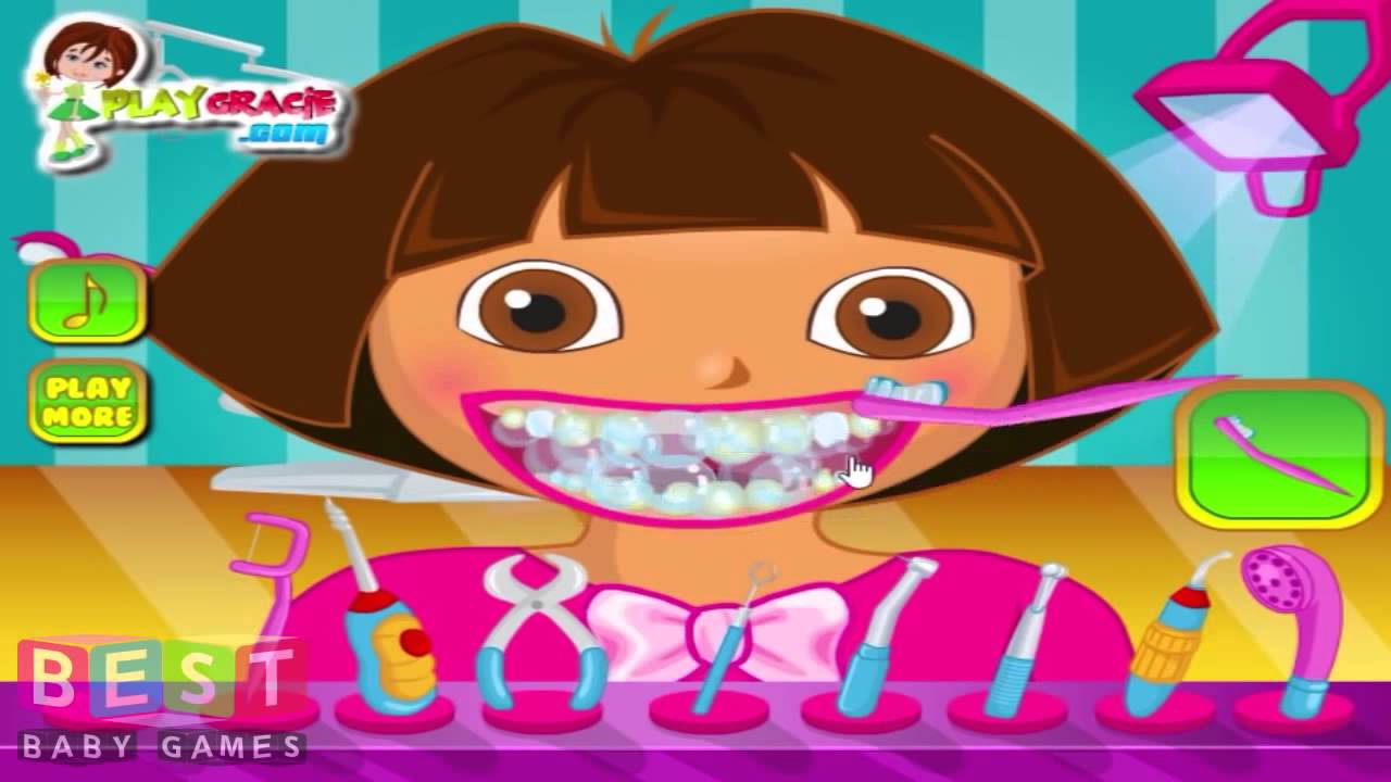ღ Dora Dental Care - Baby Care Games for Kids - YouTube