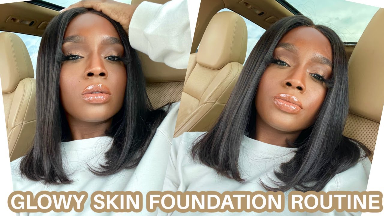 Flawless Glowy Foundation Routine for Black Women - YouTube