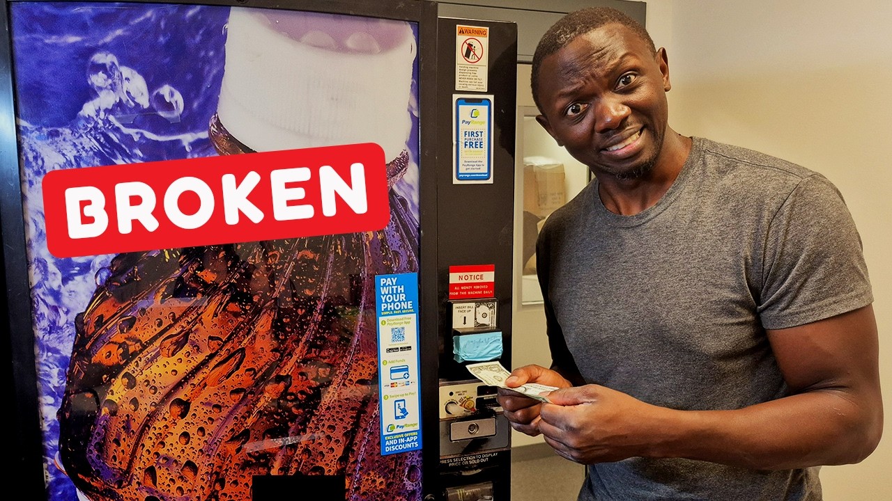Collecting MONEY from two BROKEN VENDING Machines. - YouTube