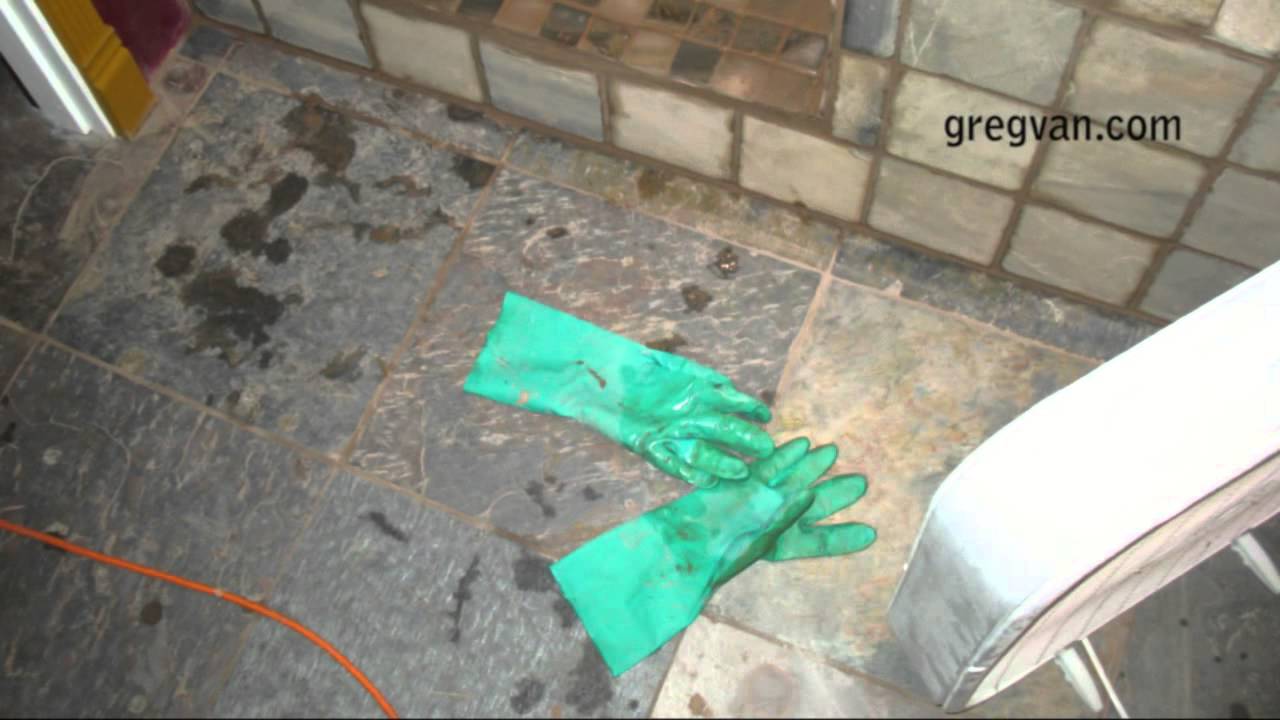 Rubber Gloves Work Great When Grouting Tile - YouTube