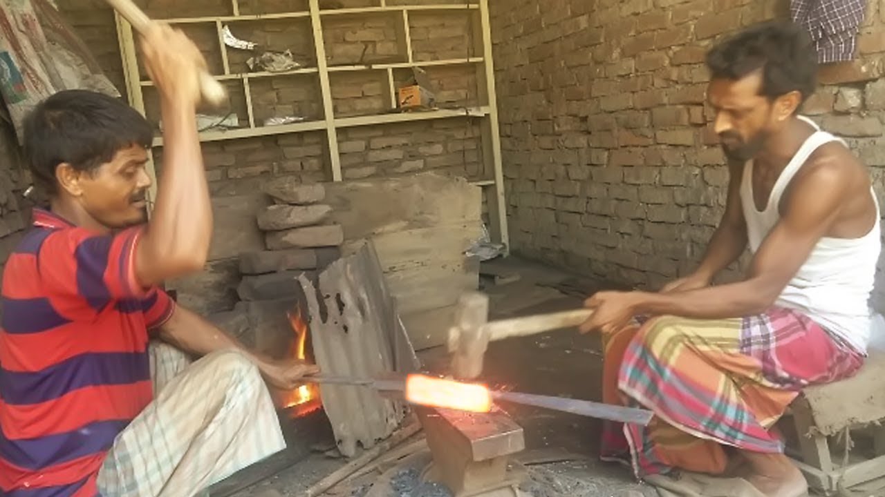 Heavy Blacksmith Making Knife | Simple Black smiting Project | Forging ...