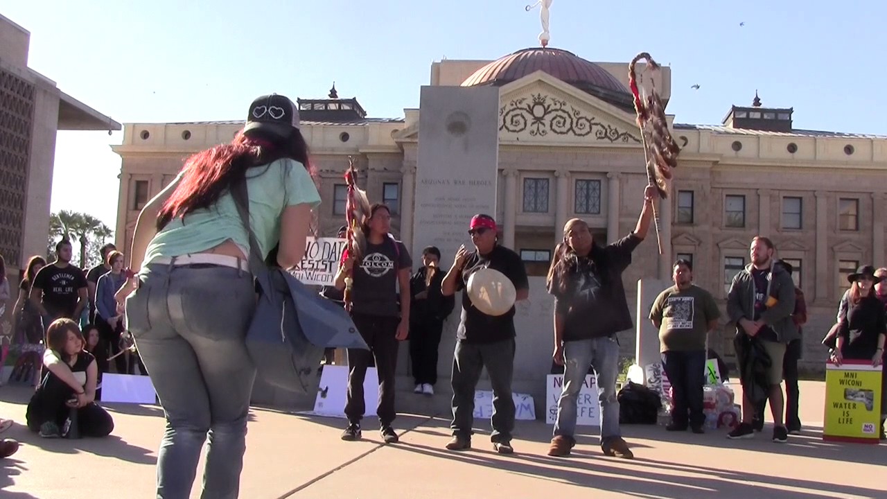 Sam Anderson at No DAPL protest - YouTube