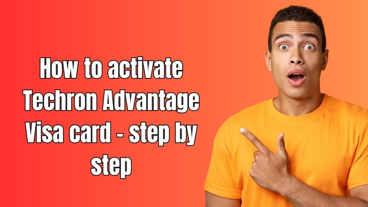 How to activate Techron Advantage Visa card - step by step - YouTube