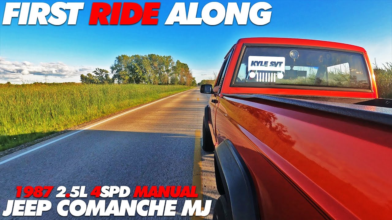 First Ride Along In The Jeep Comanche MJ - YouTube