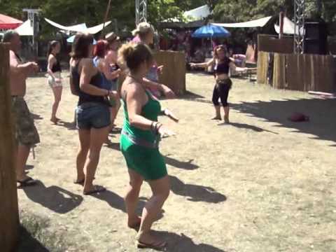 Bellydance class with Katalin Breban in world village, Sziget Festival, 2012