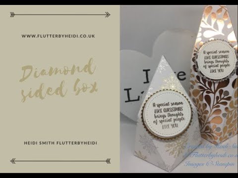 Gift Box #11 How to make a Diamond sided box with Stampin' Up! by ...