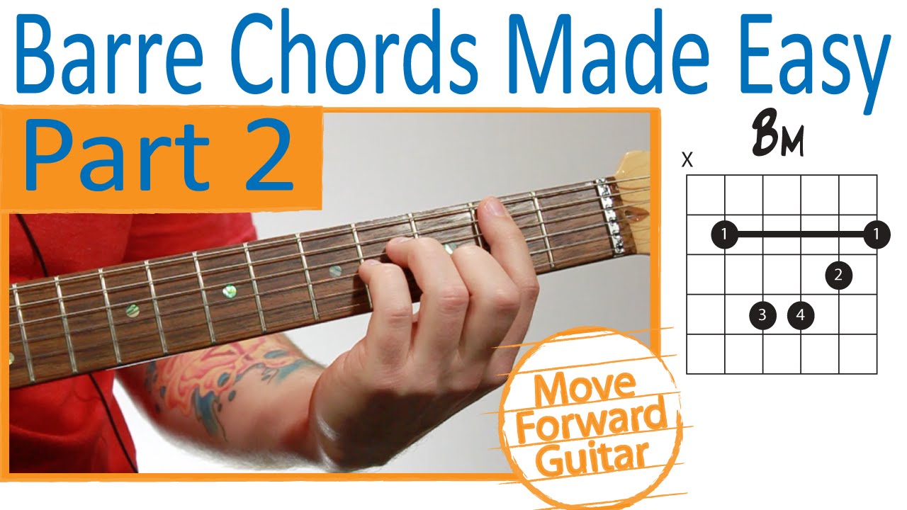 Bar (Barre) Chords Made Easy - Lesson 2 - YouTube