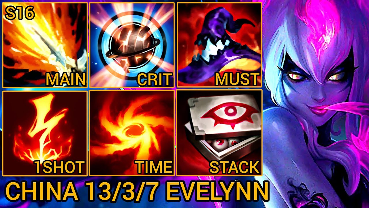 China Top 10 Evelynn 13/4/7 - China Server Wild Rift High Elo Tier ...