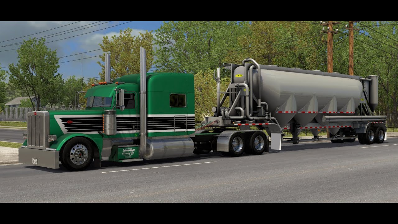 American Truck Simulator Jon Ruda Peterbilt 389, Heil J&L Pneumatic dry ...