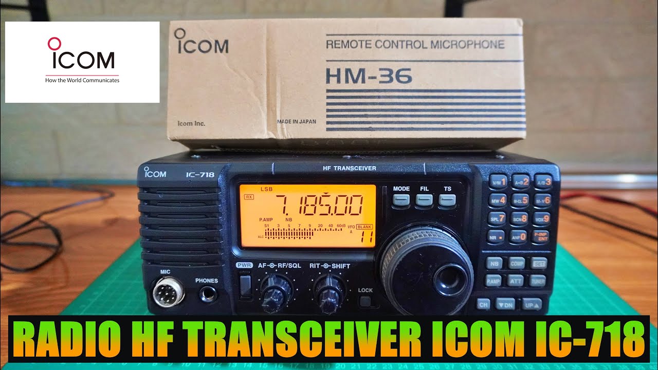 radio hf transceiver icom ic-718 - YouTube
