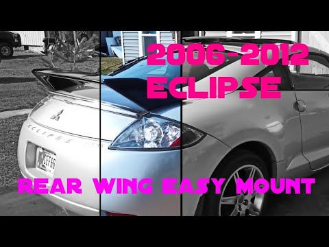 Quick and easy wing mounting on eclipse! (spoiler) - YouTube