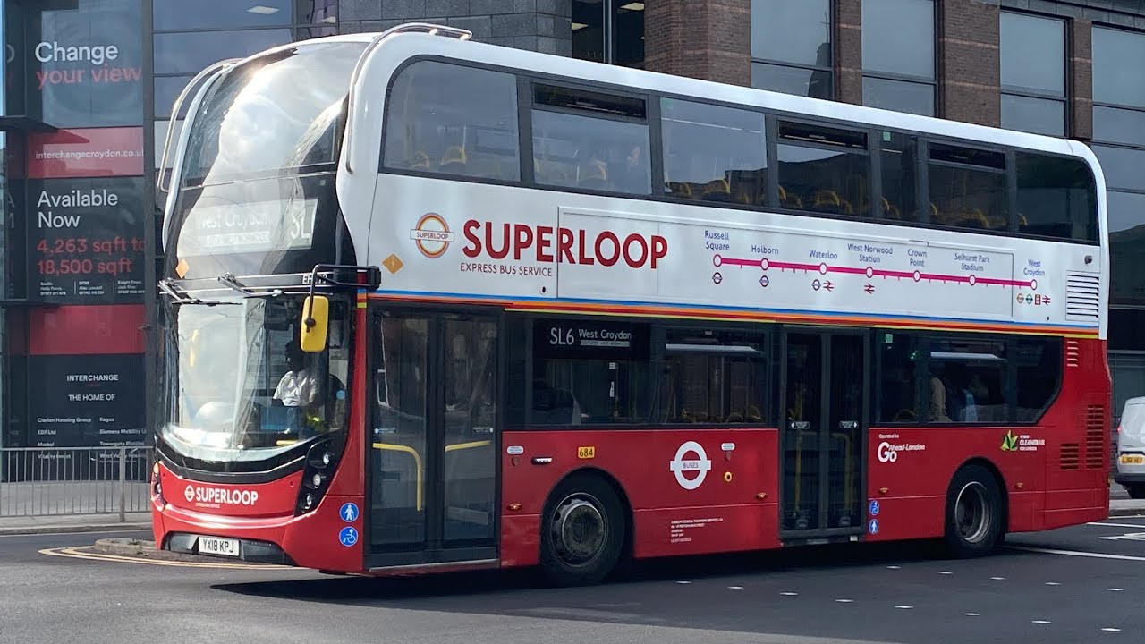 *NEW SUPERLOOP LIVERY* ADL Enviro400MMC Go Ahead London EH219 YX18 KPJ ...