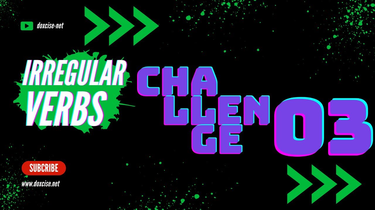 Irregular Verbs - Challenge 03 - YouTube