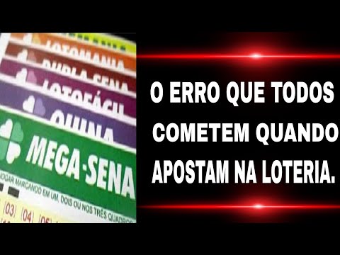 O ERRO QUE TODOS COMETEM QUANDO APOSTAM NA LOTERIA / GILBERTO AMAURI.