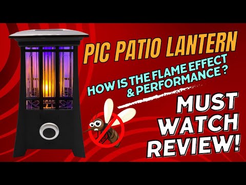 PIC Solar Flame Effect Patio Lantern Bug Zapper, ½ Acre Coverage In-Depth Review