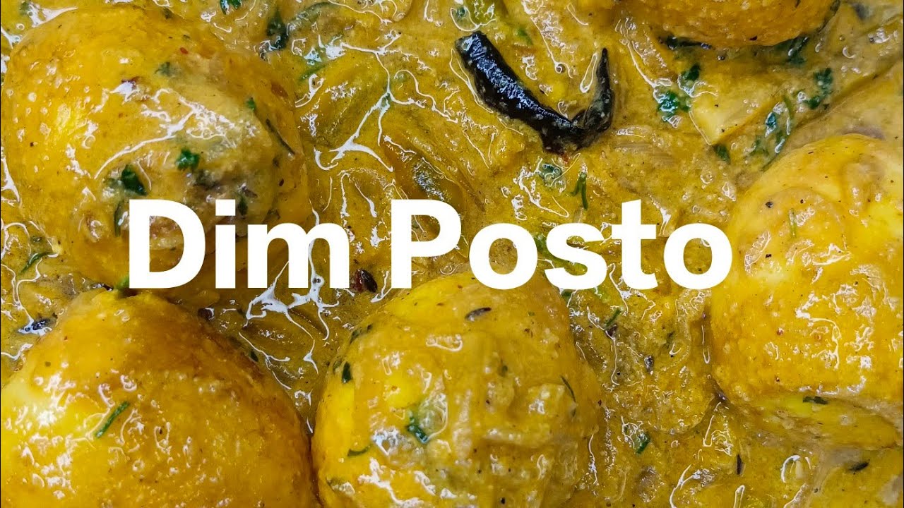 Dim Posto | Bengali Egg Curry Recipe | Egg Curry with Poppy Seeds ...