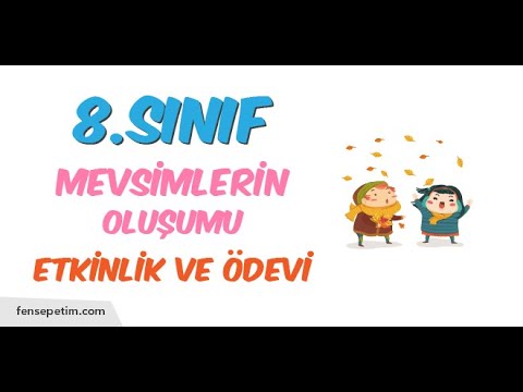 8.Sınıf Mevsimlerin Oluşumu Etkinliği Cevap Anahtarı - fensepetim.com