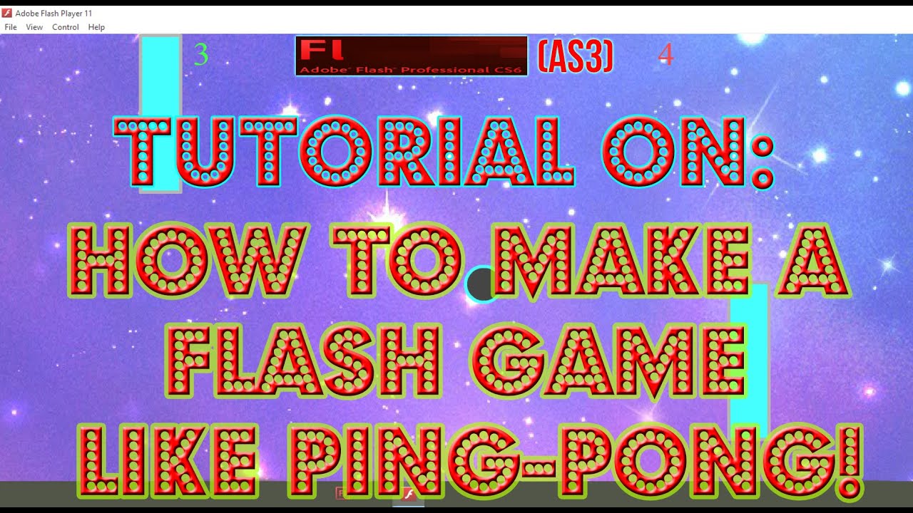 Make a flash game like Ping-Pong! - YouTube