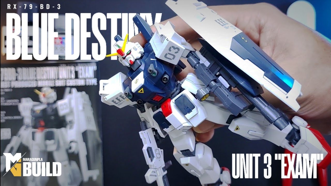 HG 1/144 GUNDAM BLUE DESTINY UNIT 3 "EXAM" | SPEED BUILD ASMR | BANDAI ...